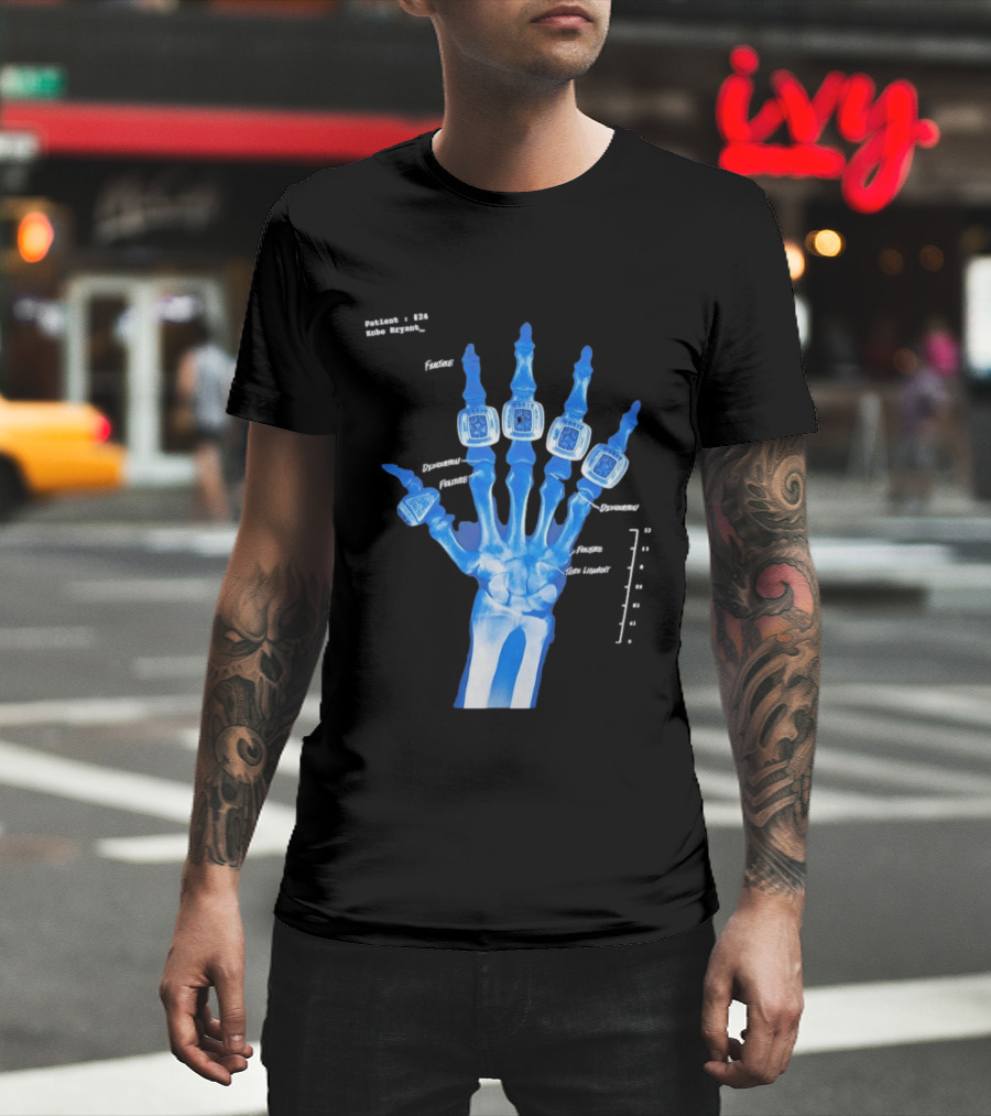 Kobe Bryant Patient No 24 X Ray Rings Lakers T-Shirt