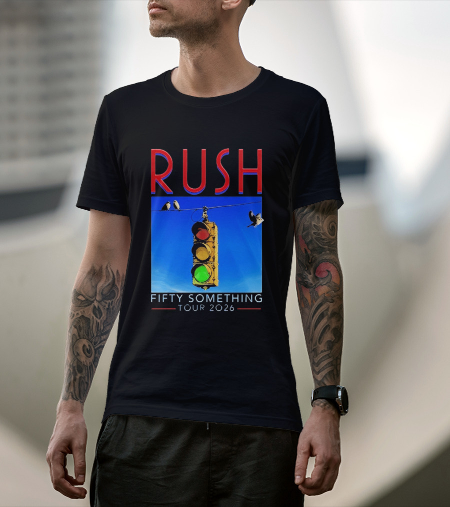 Rush Fifty Something Tour 2026 Traffic Light T-Shirt