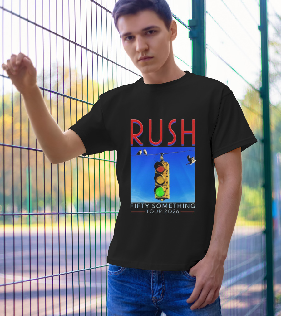 Rush Fifty Something Tour 2026 Traffic Light T-Shirt