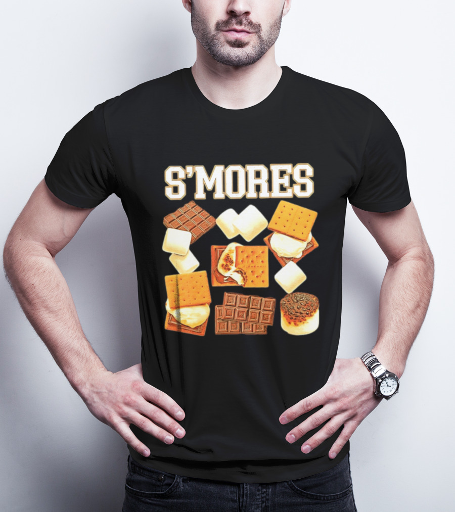 S'mores Marshmallow Chocolate Graham Cracker Delight T-Shirt