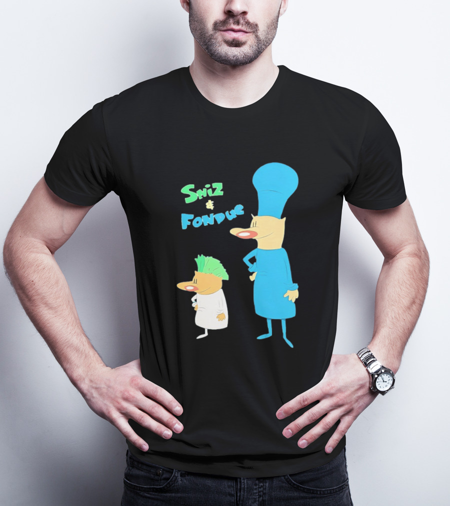 Sniz And Fondue Characters From Nickelodeon 90s Cartoon Series T-Shirt
