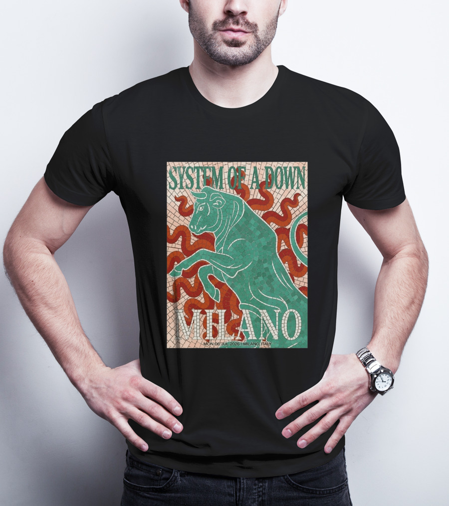 System Of A Down Milano Italy 6 July 2026 Exclusive Pop Up Shop T-Shirt