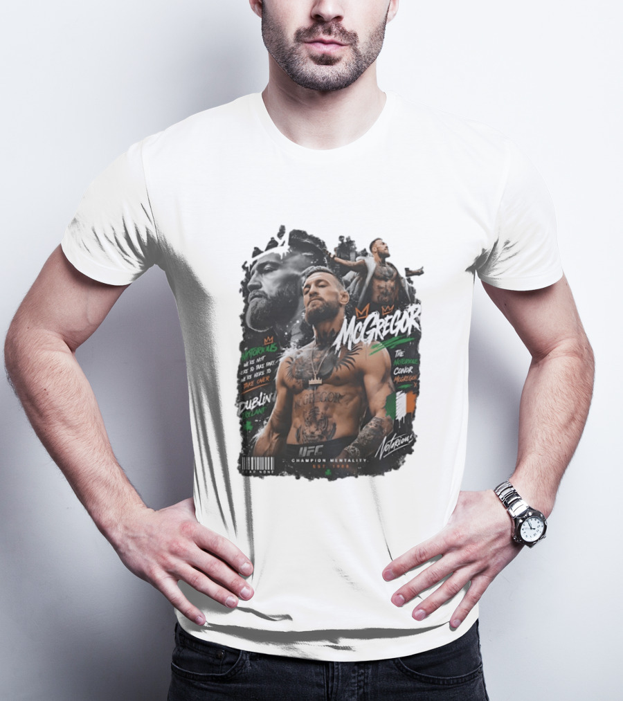 Conor McGregor Notorious We're Not Here To Take Part Take Over Dublin Ireland UFC Champion Mentality T-Shirt