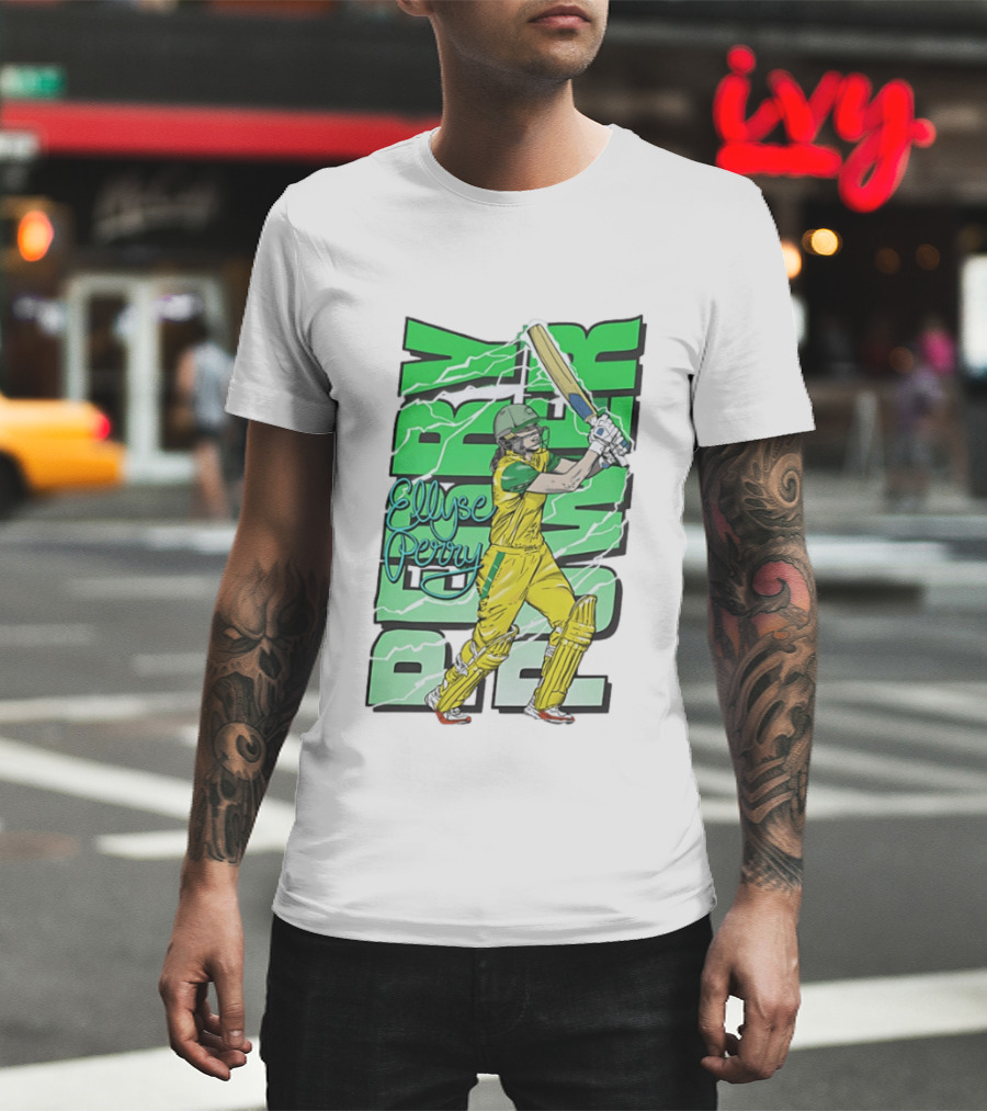 Ellyse Perry Australian Power Cricket Player Australia T-Shirt