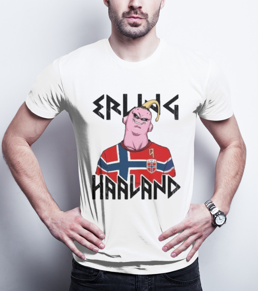 Erling Haaland Majin Buu Dragon Ball Norway Jersey Soccer T-Shirt