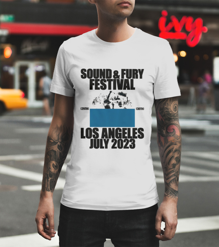 Sound And Fury Festival Los Angeles July 2023 Stage Dive Chaos Event Music Celebration T-Shirt