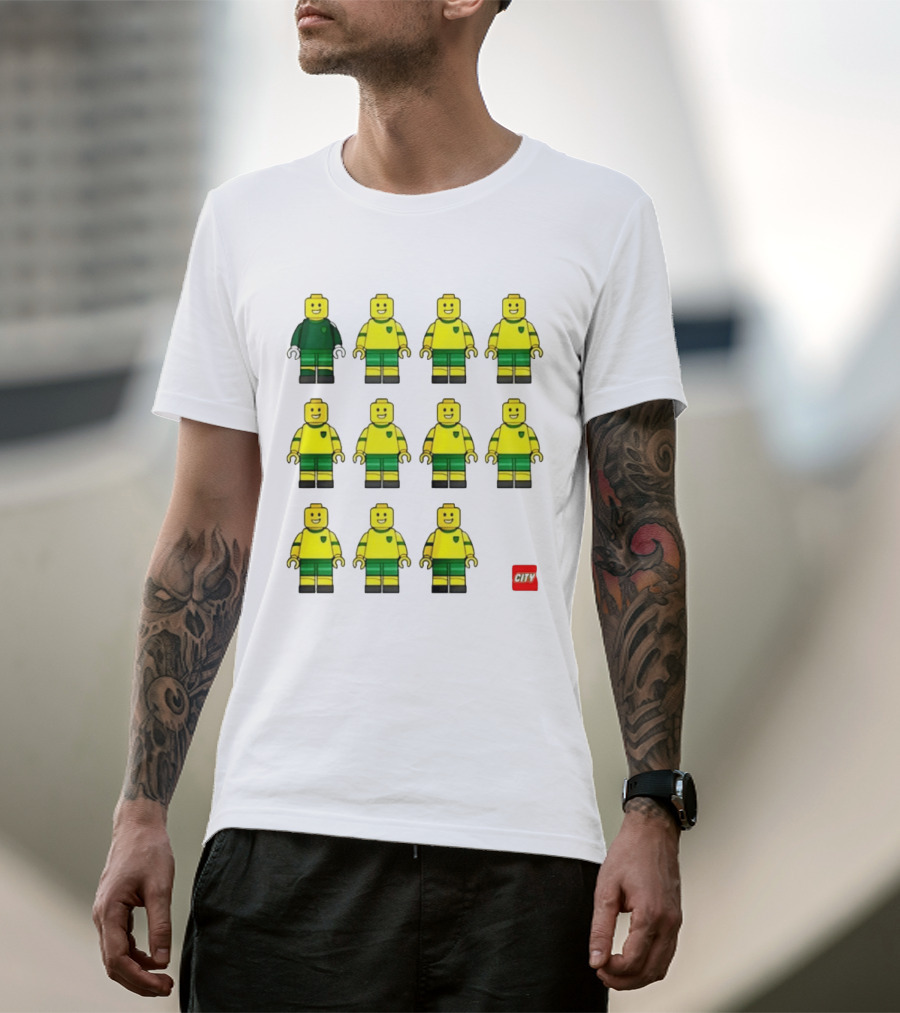 Norwich City F.C. Lego Minifigures Team Formation T-Shirt