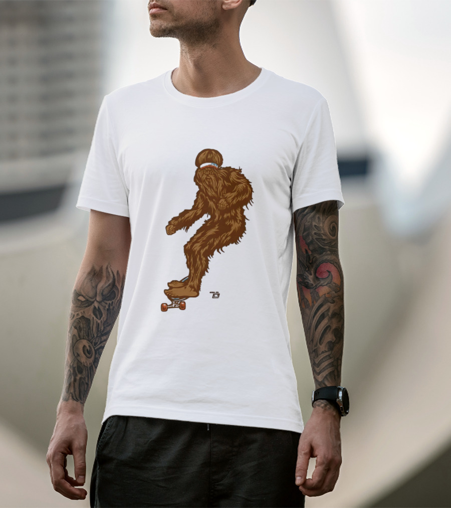Ames Bros Skater Bigfoot Sasquatch Skateboard Legend T-Shirt
