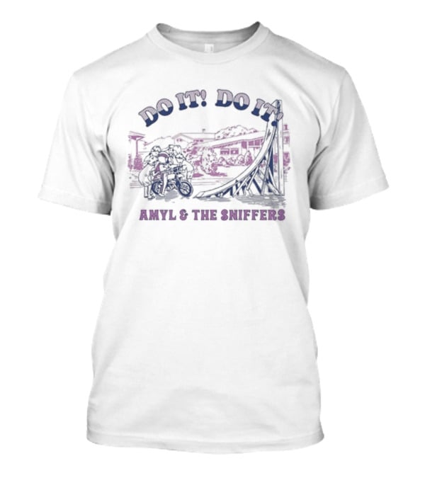 Amyl & The Sniffers Do It Do It Vintage Train Scene T-Shirt