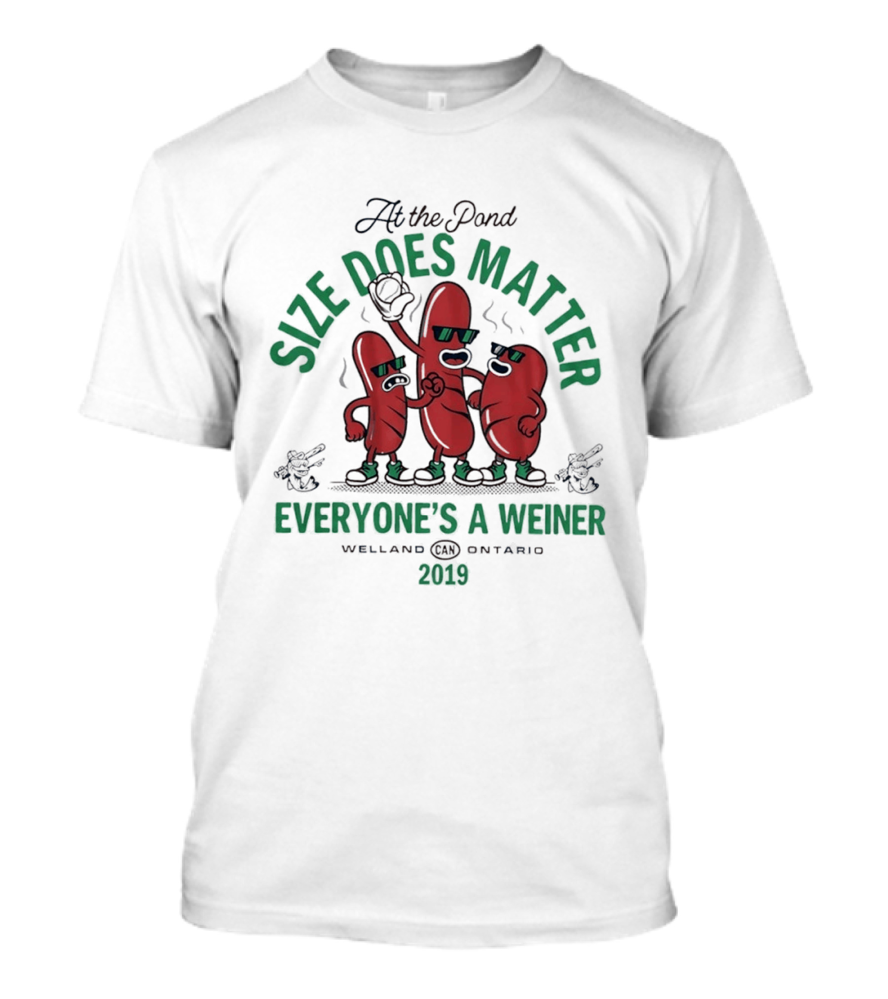 At The Pond Size Does Matter Everyone's A Weiner Welland Ontario 2019 T-Shirt