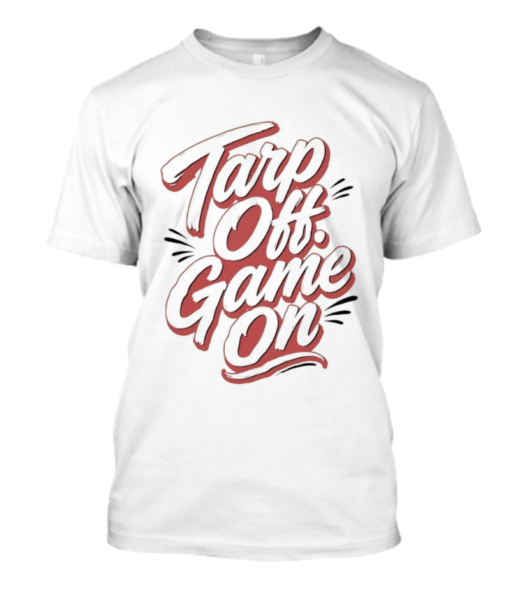 Cincinnati Reds Tarp Off Game On T-Shirt
