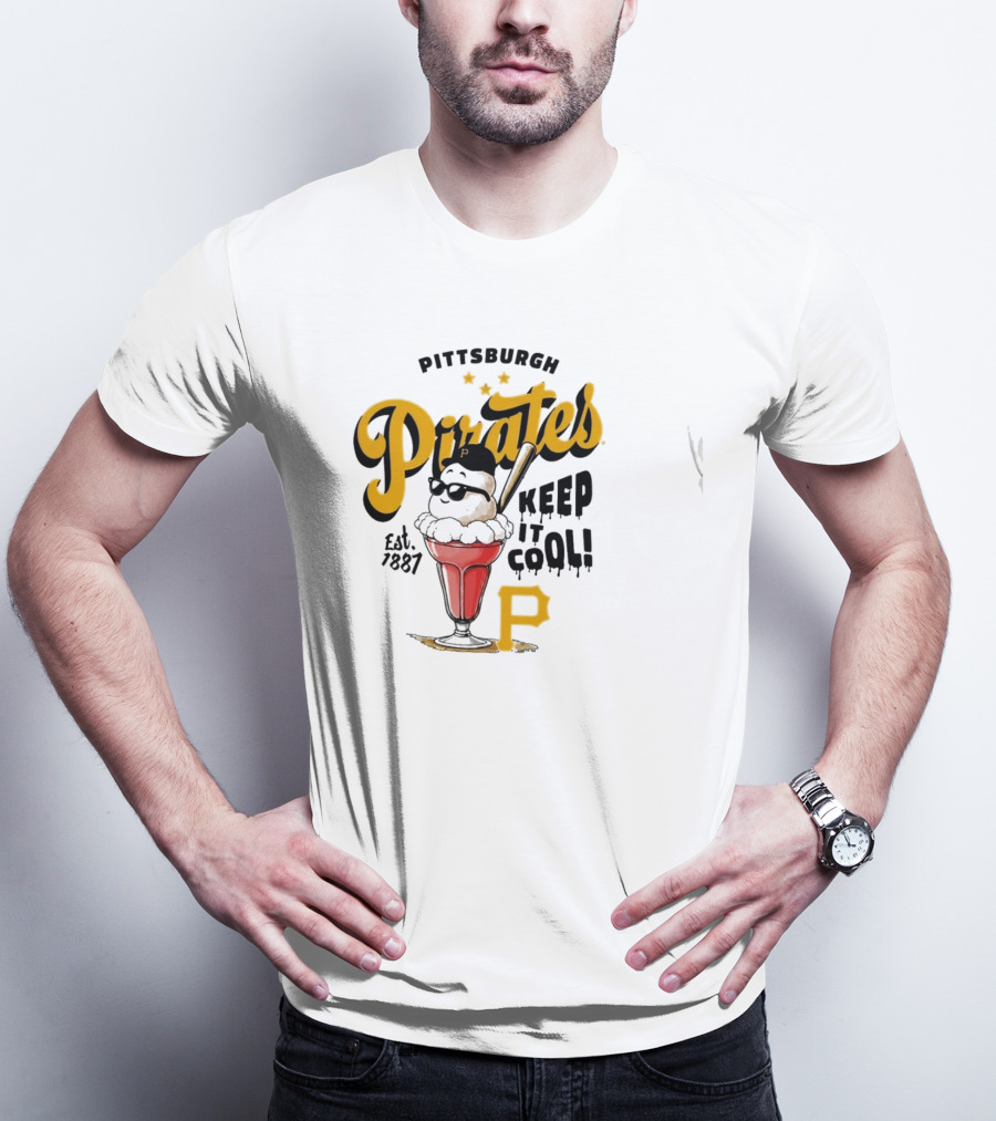 Pittsburgh Pirates Keep It Cool Est 1887 Ice Cream Sundae T-Shirt