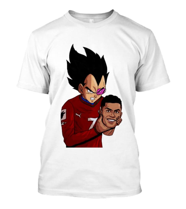Vegeta Holding Ronaldo Head Puma Jersey Collaboration T-Shirt