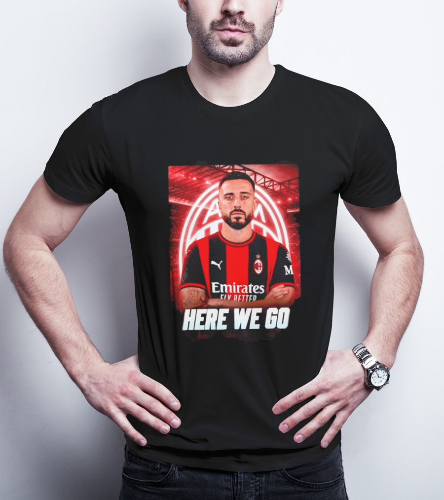 AC Milan Sign Mario Gila From Lazio Here We Go Soccer Transfer News T-Shirt