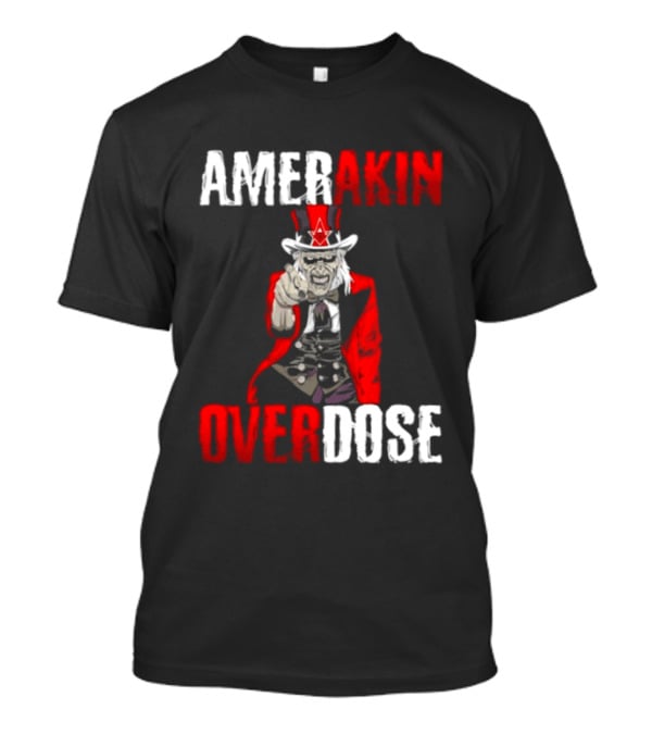 Amerakin Overdose Uncle Sam Horror Industrial Metal T-Shirt