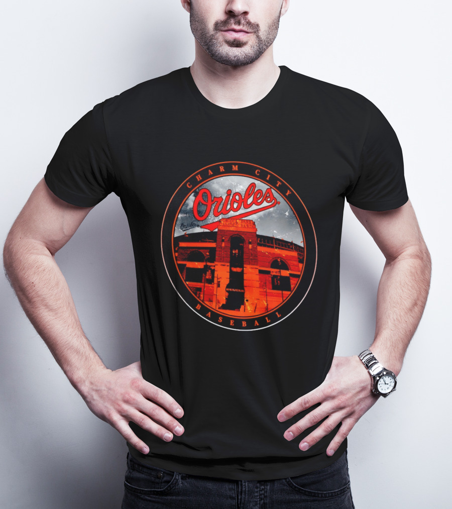 Charm City Orioles Baseball Oriole Park Camden Yards Home Plate Plaza T-Shirt