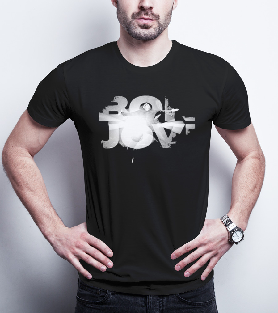 Bon Jovi Bright Light Graphic 80s T-Shirt