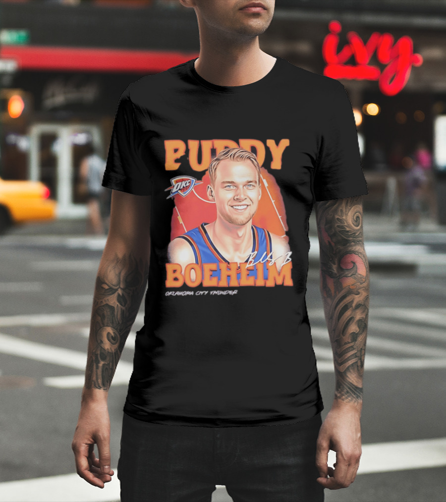 Buddy Boeheim Oklahoma City Thunder OKC Basketball BCS B Airbrush T-Shirt