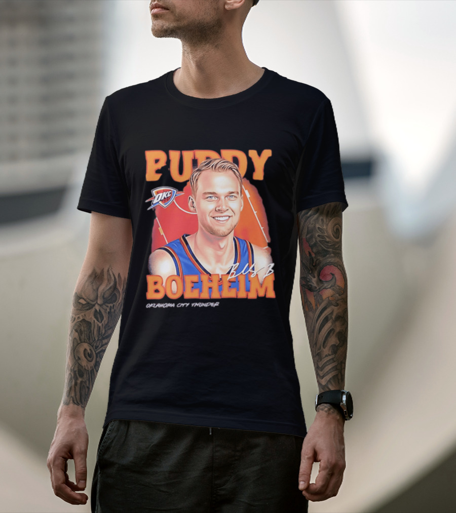 Buddy Boeheim Oklahoma City Thunder OKC Basketball BCS B Airbrush T-Shirt