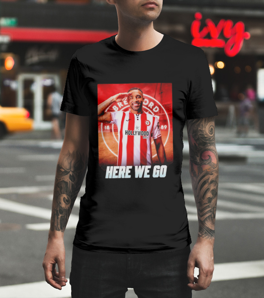 Brentford FC Callum Wilson Here We Go Hollywood Bets T-Shirt