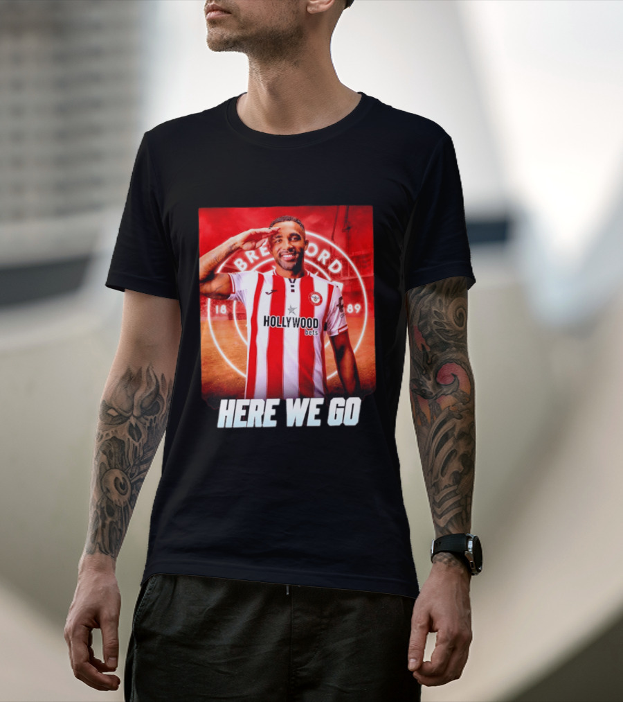 Brentford FC Callum Wilson Here We Go Hollywood Bets T-Shirt