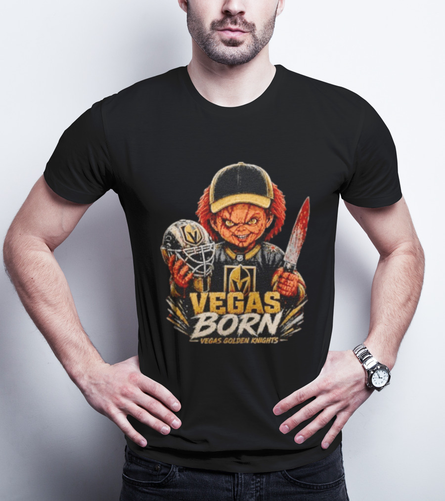 Vegas Born Chucky Vegas Golden Knights NHL T-Shirt