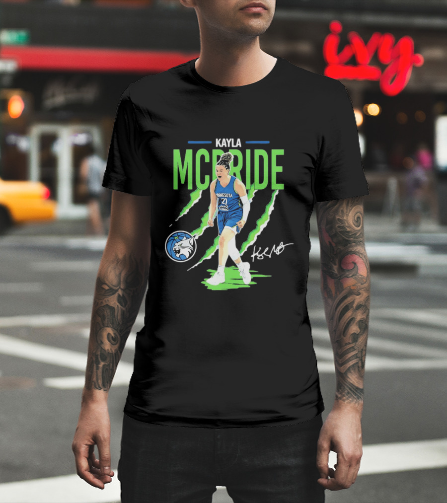 Kayla McBride Minnesota Lynx Mayo Clinic 21 Basketball T-Shirt