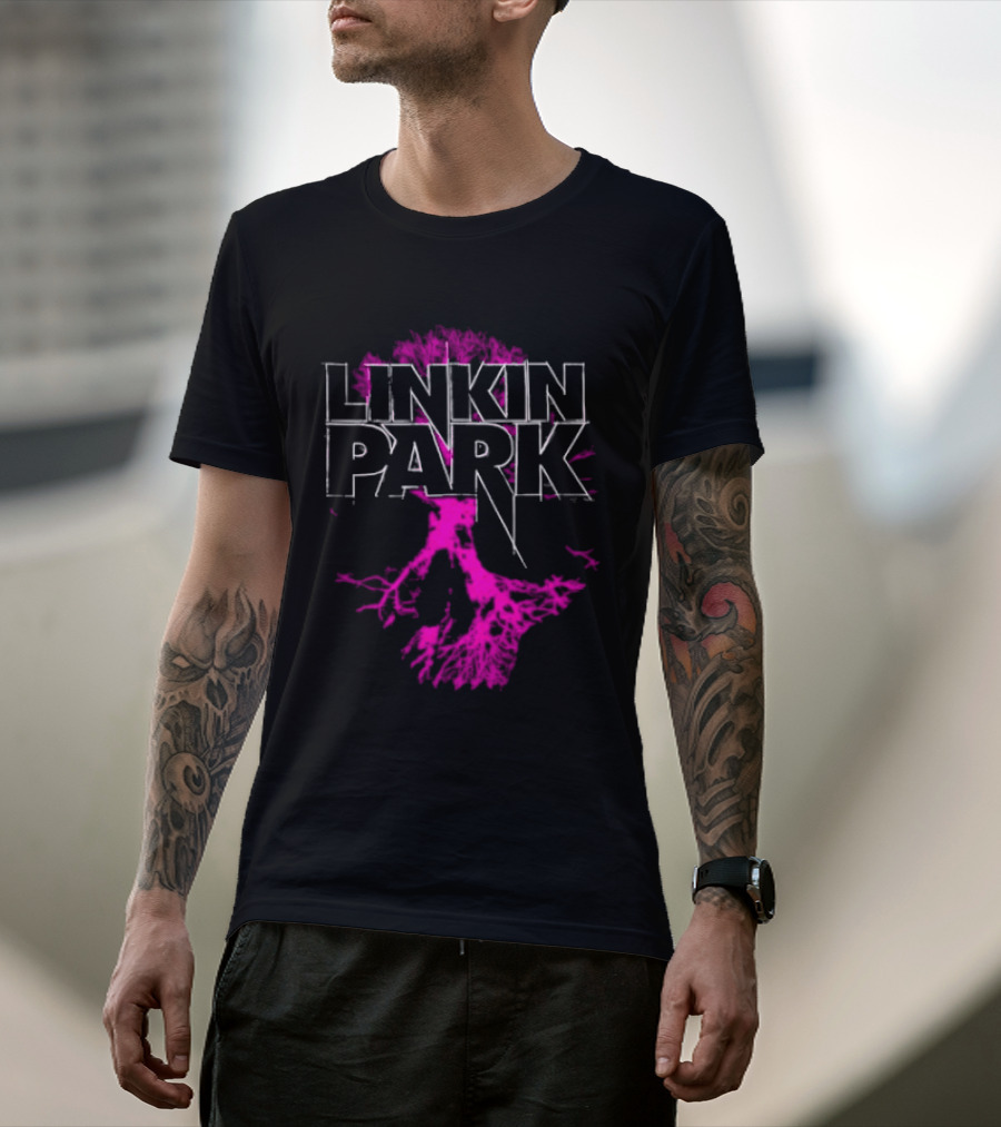 Linkin Park Tree Design Alternative Metal Band Merch T-Shirt