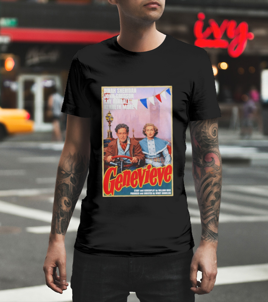 Dinah Sheridan John Gregson Kay Kendall Kenneth More Genevieve Movie T-Shirt