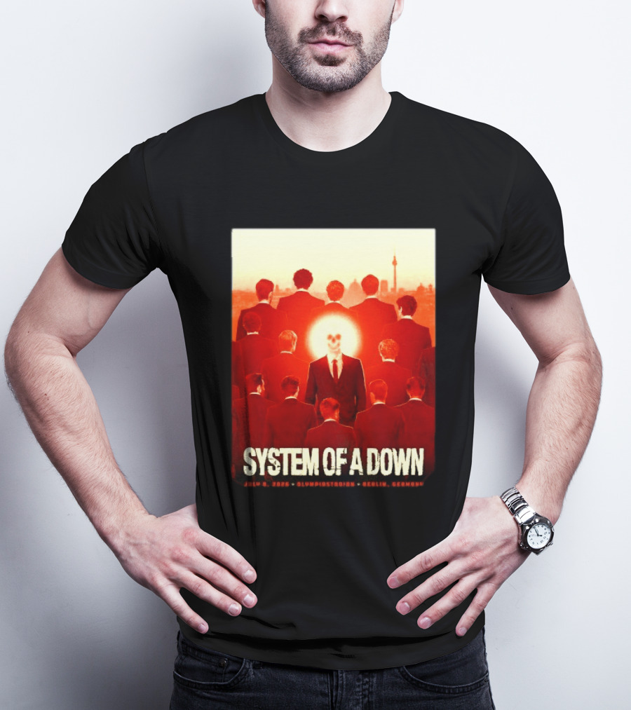 System Of A Down July 8 2026 Olympiastadion Berlin Germany Ghost Rider T-Shirt