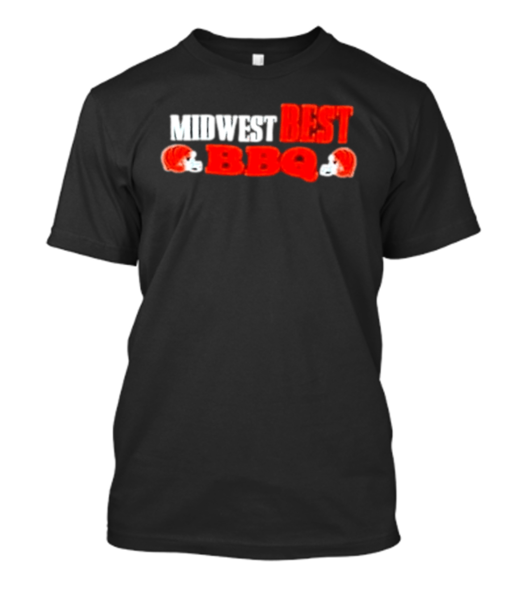 Midwest Best BBQ Cincinnati Bengals Football Helmets T-Shirt