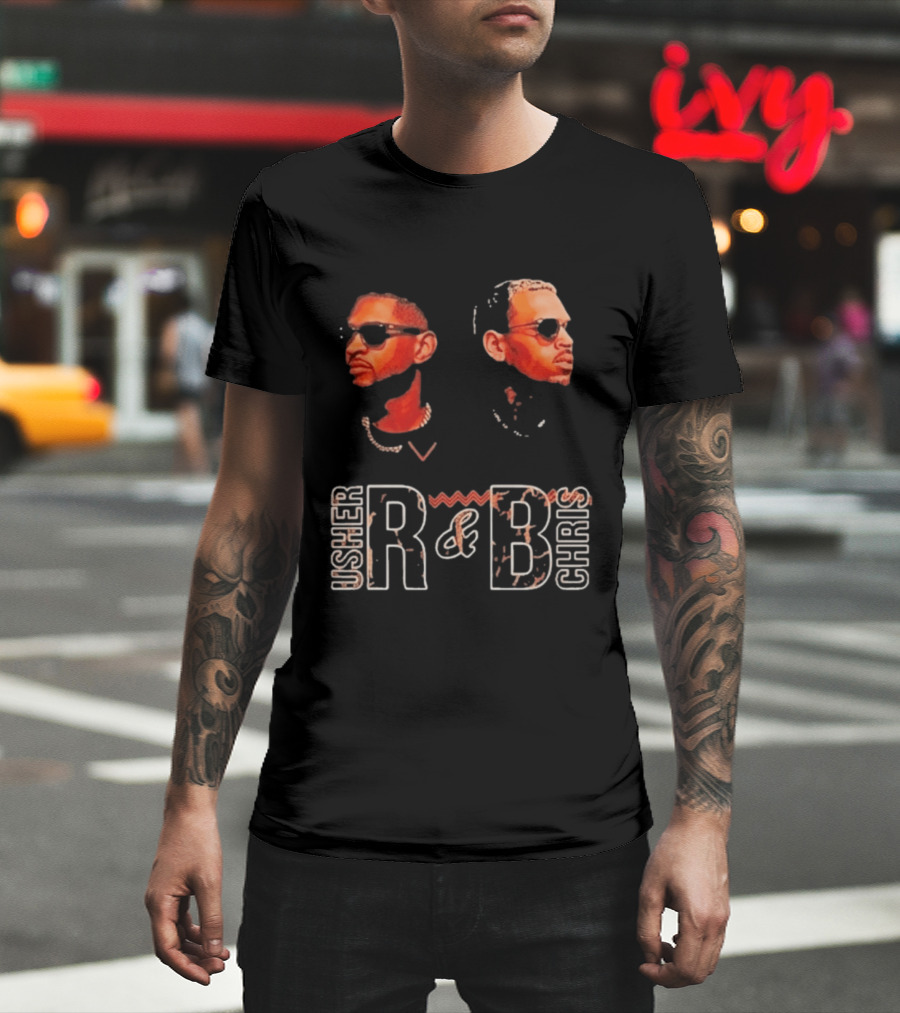 Usher Chris R&B Bootleg Retro Style Sunglasses T-Shirt