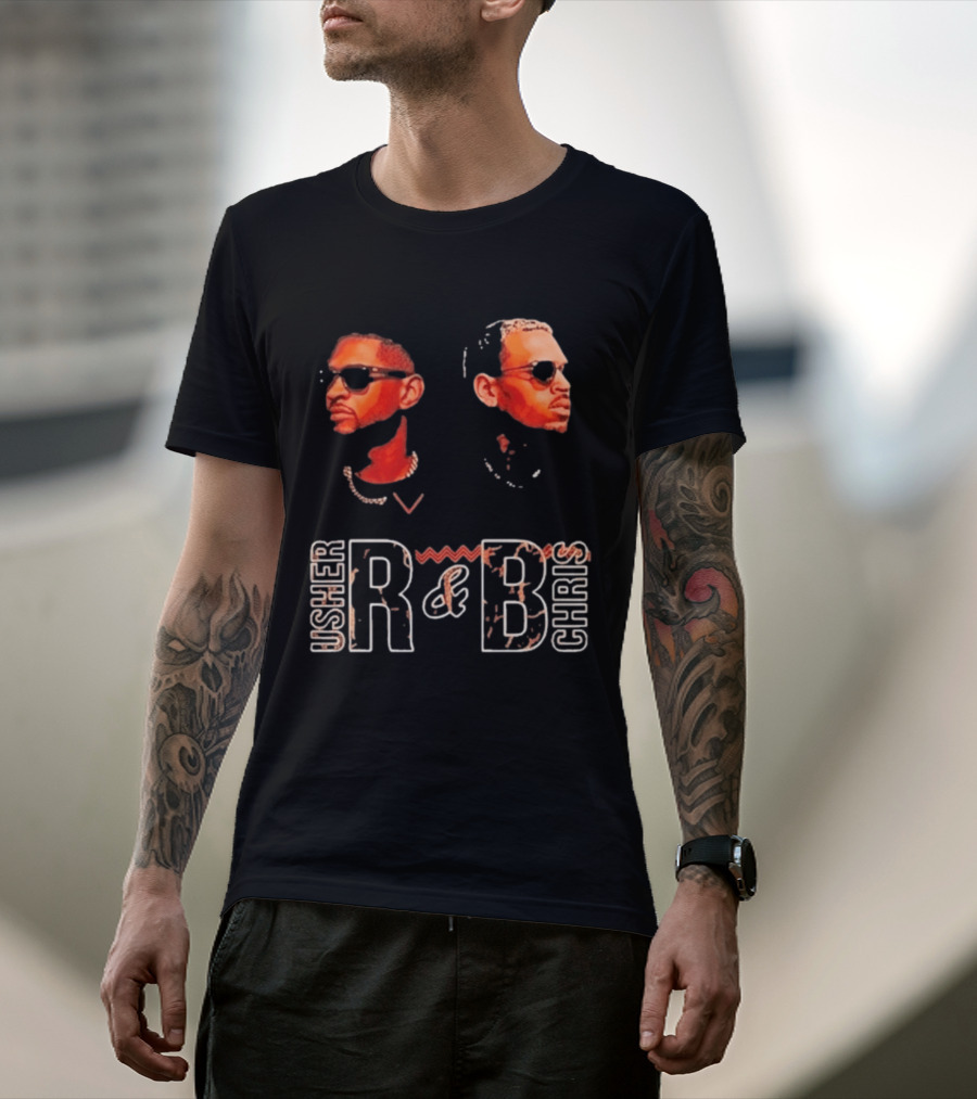 Usher Chris R&B Bootleg Retro Style Sunglasses T-Shirt
