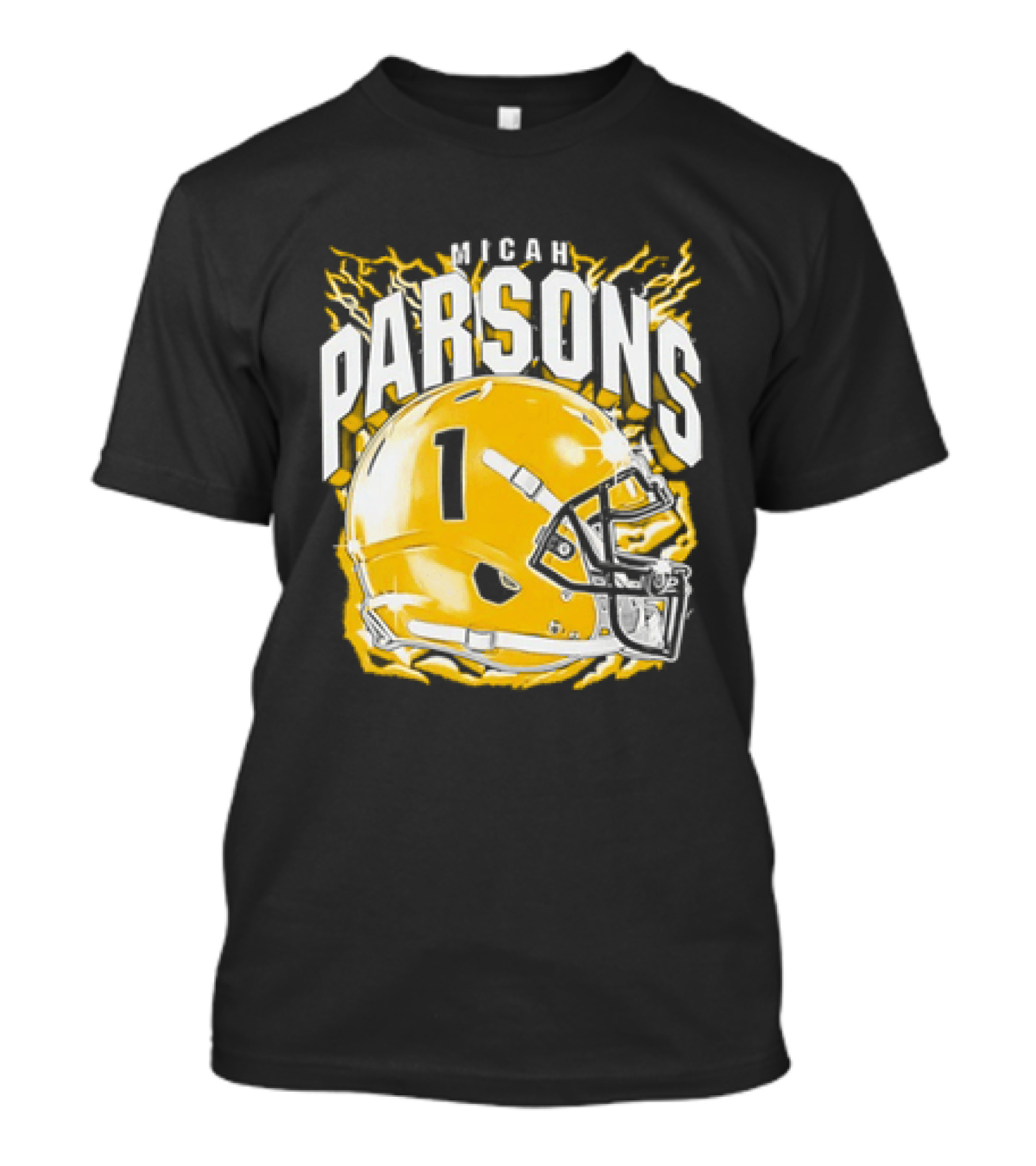 Micah Parsons 1 Helmet Green Bay Packers T-Shirt