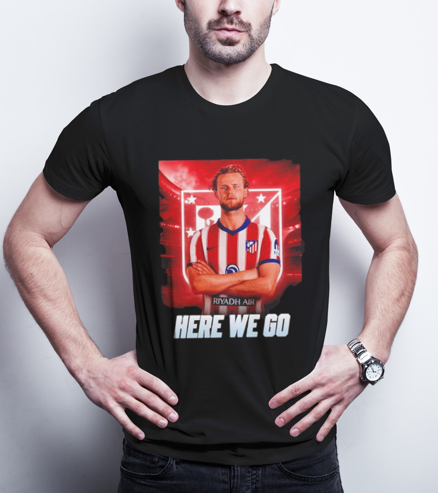 Atlético Madrid Transfer Morten Hjulmand Here We Go Announcement T-Shirt