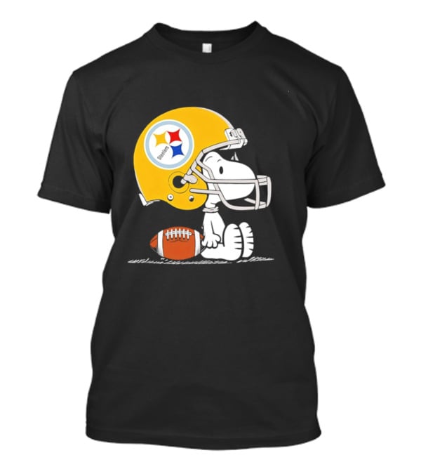 Snoopy Pittsburgh Steelers Helmet Football T-Shirt