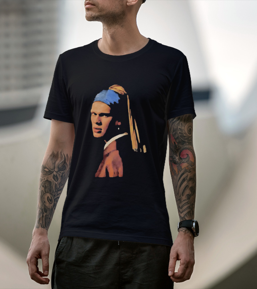 Norway Erling Haaland Girl With A Pearl Earring Meme T-Shirt