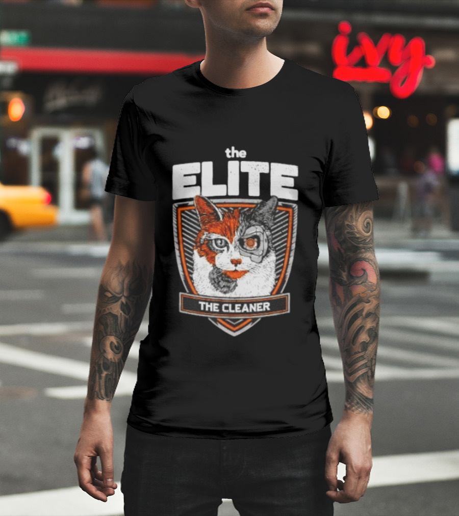 The Elite The Cleaner Cyborg Cat T-Shirt