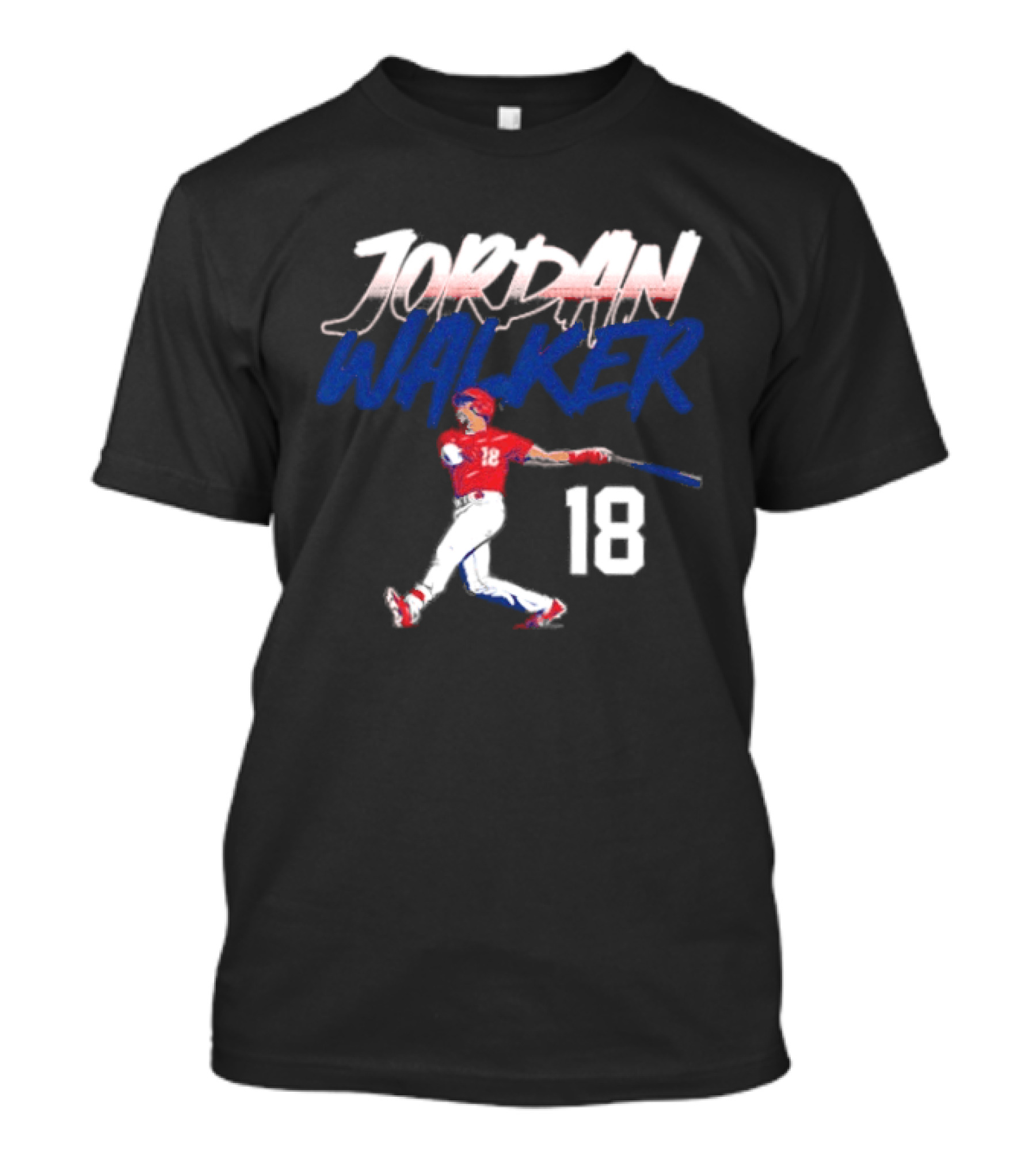 Jordan Walker 18 St Louis Cardinals Swinging Slugger T-Shirt