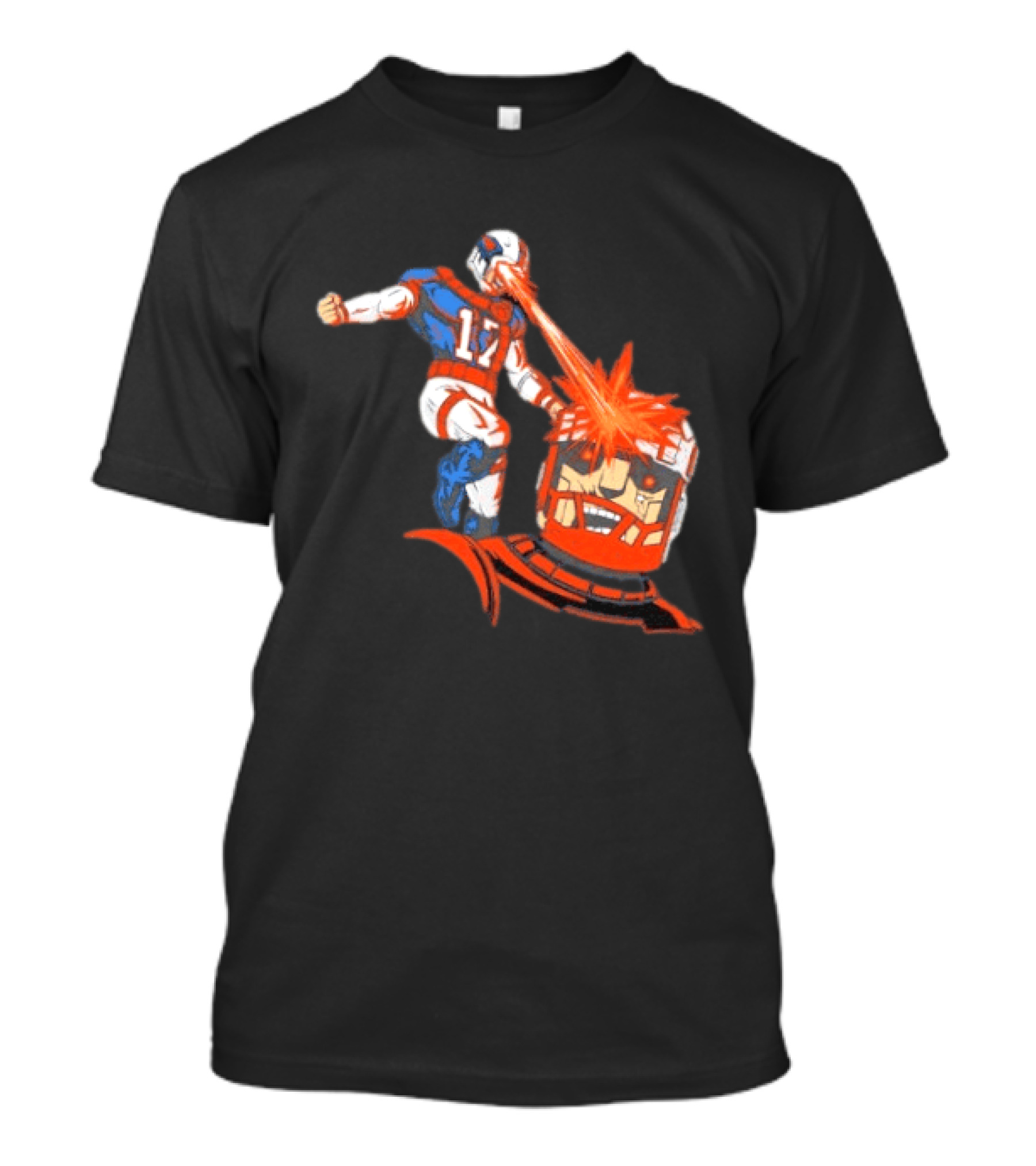 Buffalo Bills Josh Allen Laser Eye Superhero 17 Football Power T-Shirt