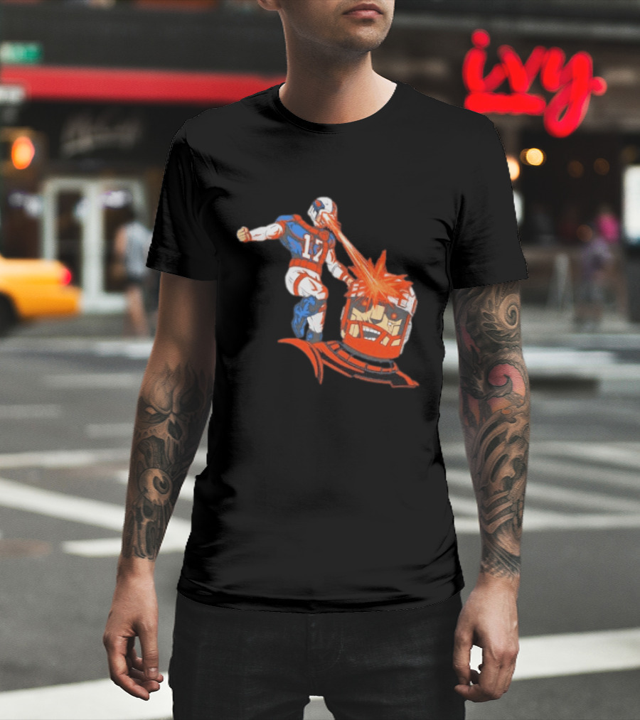Buffalo Bills Josh Allen Laser Eye Superhero 17 Football Power T-Shirt