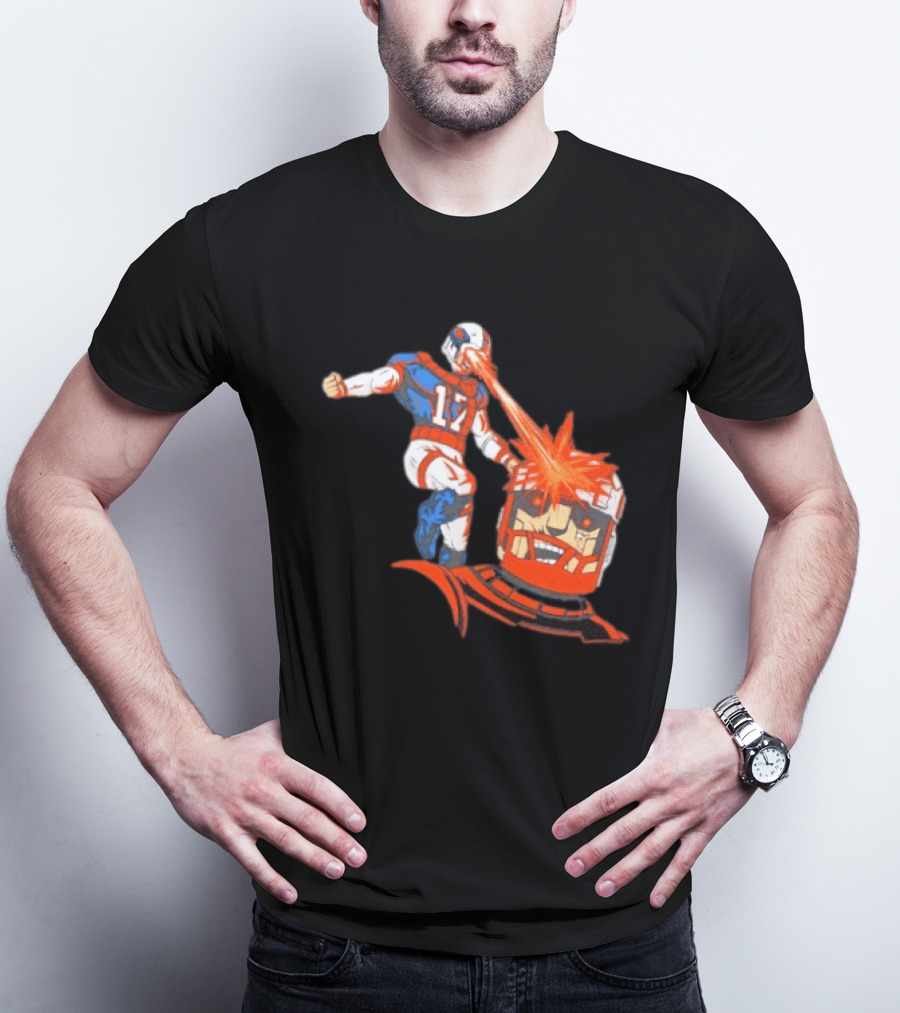 Buffalo Bills Josh Allen Laser Eye Superhero 17 Football Power T-Shirt