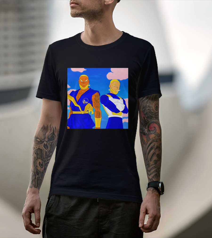 LeBron James Stephen Curry Golden State Warriors Anime Dragon Ball T-Shirt