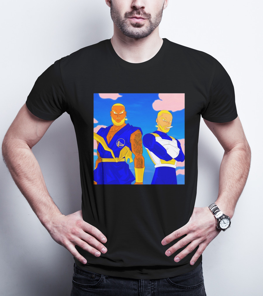 LeBron James Stephen Curry Golden State Warriors Anime Dragon Ball T-Shirt