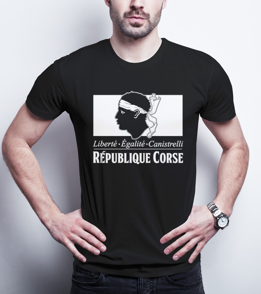République Corse Liberté Égalité Canistrelli Banner T-Shirt