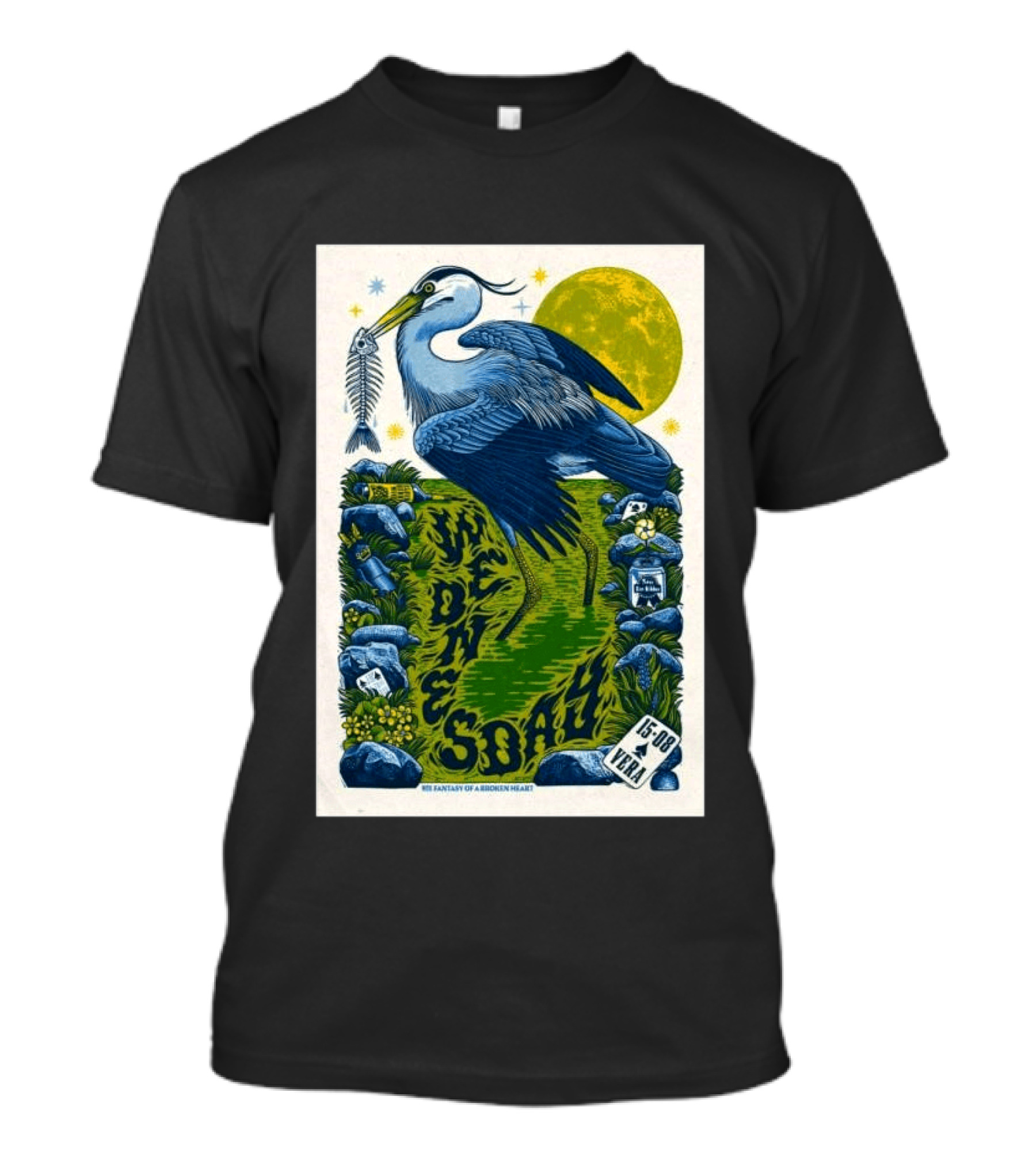 Wednesday 15 Aug 2026 Vera Groningen NL Heron Fantasy Of A Broken Heart T-Shirt