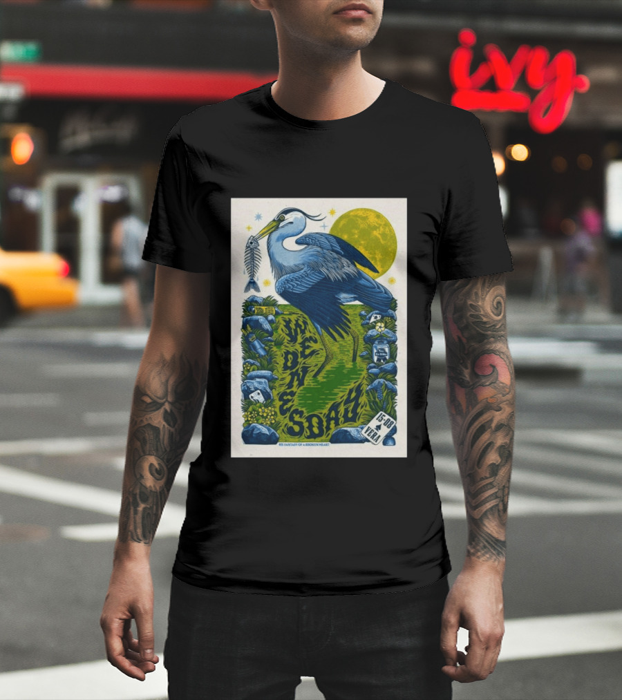 Wednesday 15 Aug 2026 Vera Groningen NL Heron Fantasy Of A Broken Heart T-Shirt