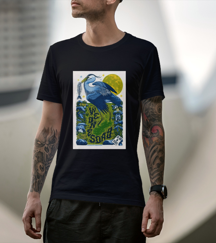 Wednesday 15 Aug 2026 Vera Groningen NL Heron Fantasy Of A Broken Heart T-Shirt