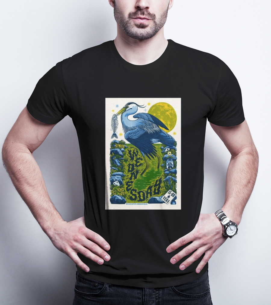 Wednesday 15 Aug 2026 Vera Groningen NL Heron Fantasy Of A Broken Heart T-Shirt