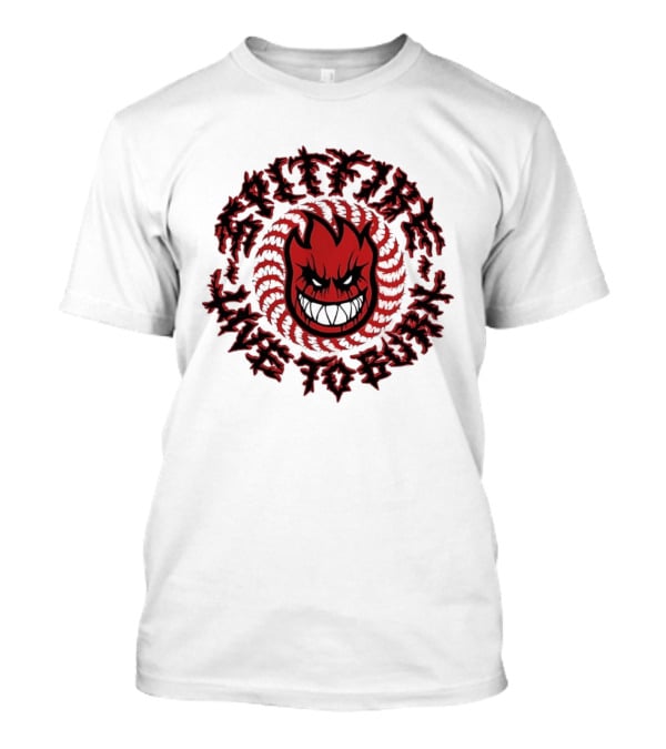 Spitfire Live To Burn Fireball Flamehead T-Shirt